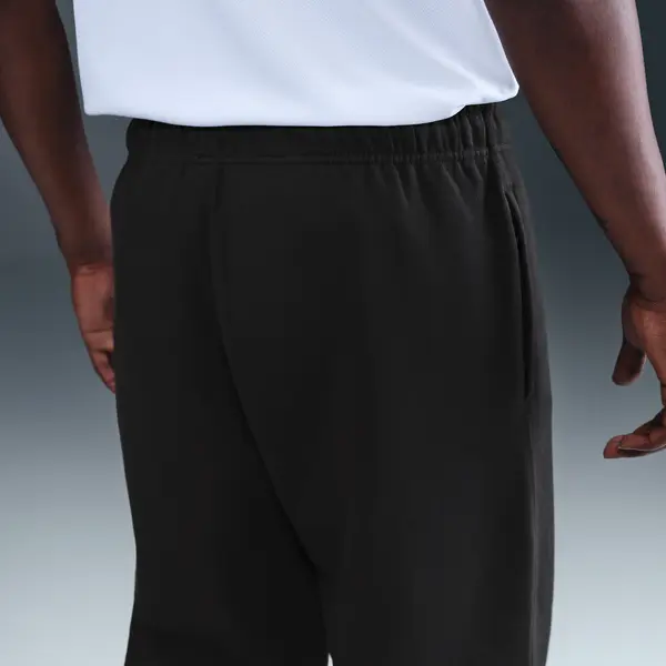 Nike Solo Swoosh Fleece Open-hem Pants - Black
