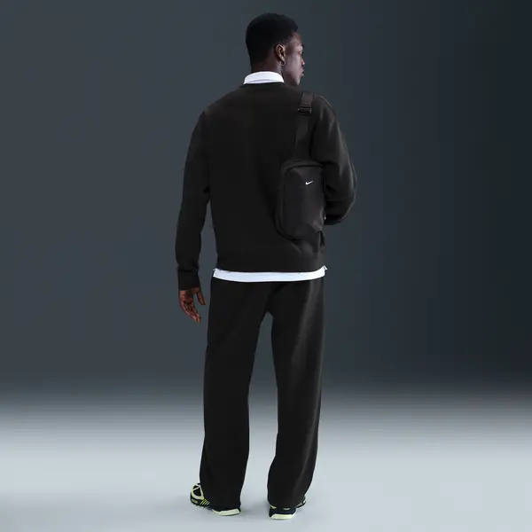 Nike Solo Swoosh Fleece Open-hem Pants - Black
