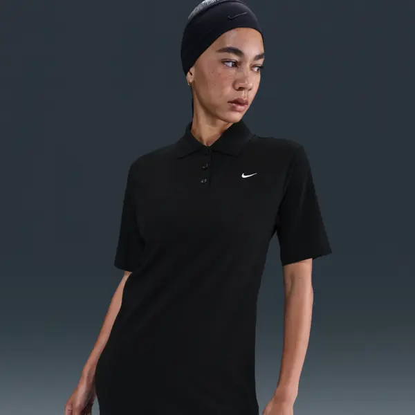 Nike Sportswear Essential Short-Sleeve Polo Dress In Black - 45% Off |  Editorialist