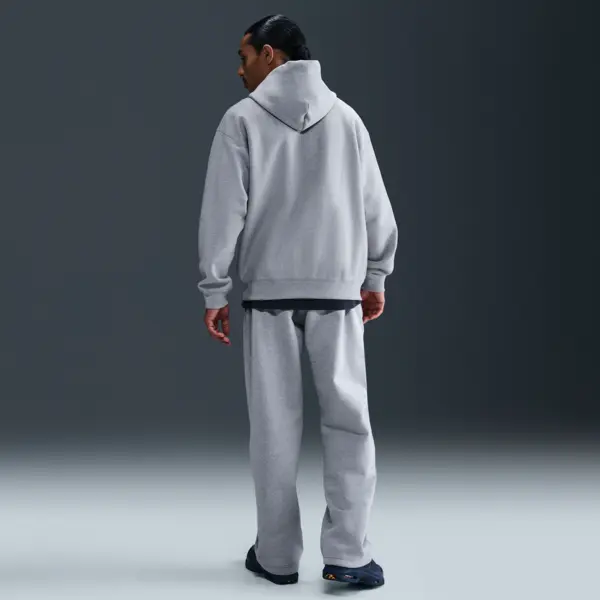Nike Solo Swoosh Pullover Hoodie - Grey