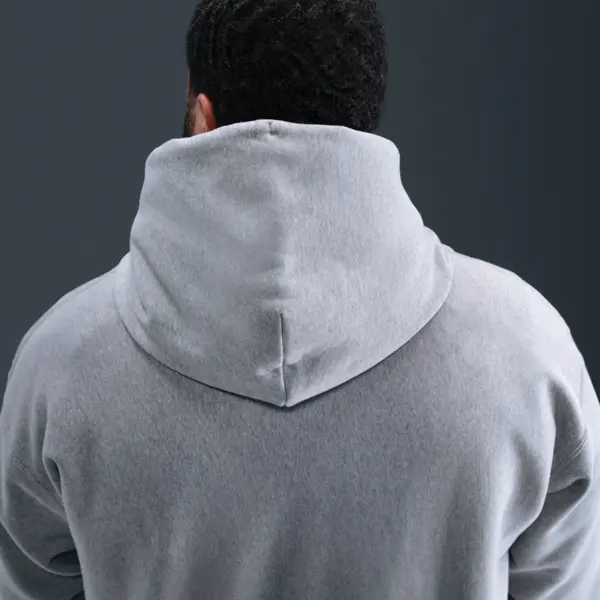 Nike Solo Swoosh Pullover Hoodie - Grey