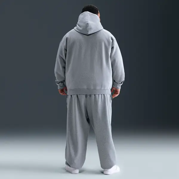 Nike Solo Swoosh Pullover Hoodie - Grey