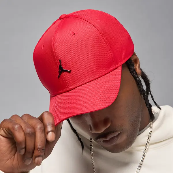 JORDAN Rise Structured Metal Jumpman Cap - Red