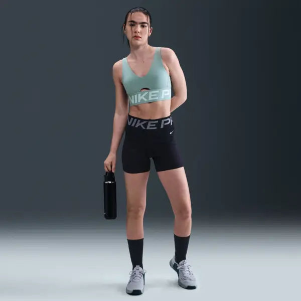 Nike Pro Indy Plunge -support Padded Sports Bra - Green