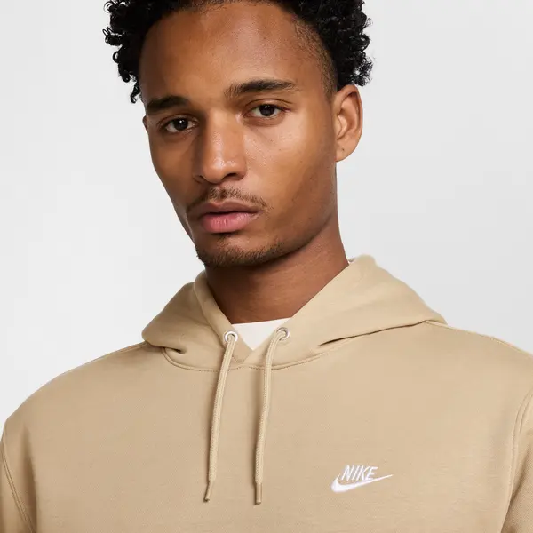 Nike Club Pullover Fleece Hoodie - Brown