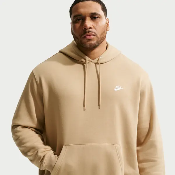 Nike Club Pullover Fleece Hoodie - Brown