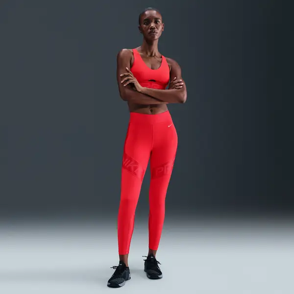 Nike Pro Sculpt High-Waisted 7/8 Leggings Red 19% Off