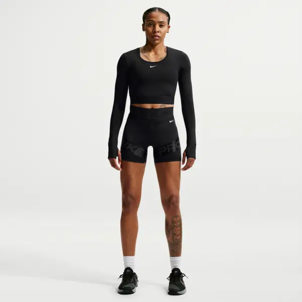 Nike Pro Sculpt Dri-fit High-waisted 5" Biker Shorts - Black