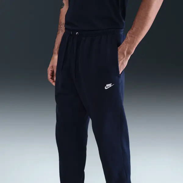 Nike Club Cuffed Brushed Fleece Pants - Blue