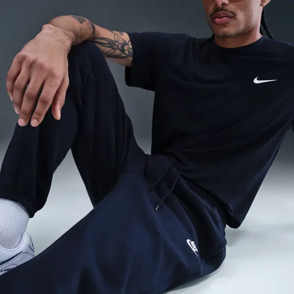 Nike Club Cuffed Brushed Fleece Pants - Blue