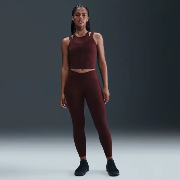 Nike One High-waisted 7/8 Leggings - Red