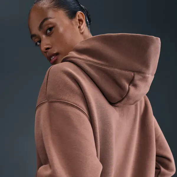 Nike Sportswear Phoenix Fleece Oversized Pullover Hoodie - Brown