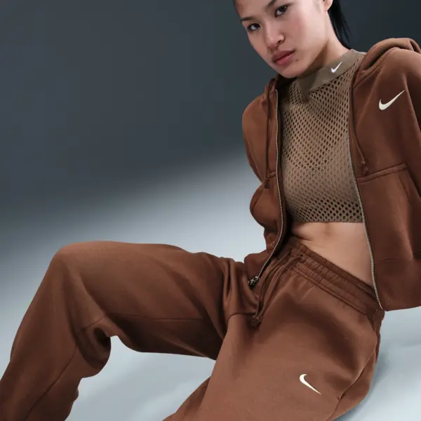 Nike Sportswear Phoenix Fleece High-waisted Oversized Sweatpants - Brown