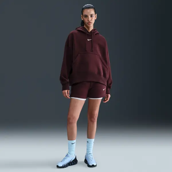 Nike Sportswear Phoenix Fleece Over-oversized Pullover Hoodie - Red