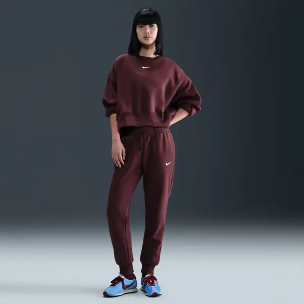 Nike Sportswear Phoenix Fleece Mid-rise Sweatpants - Red