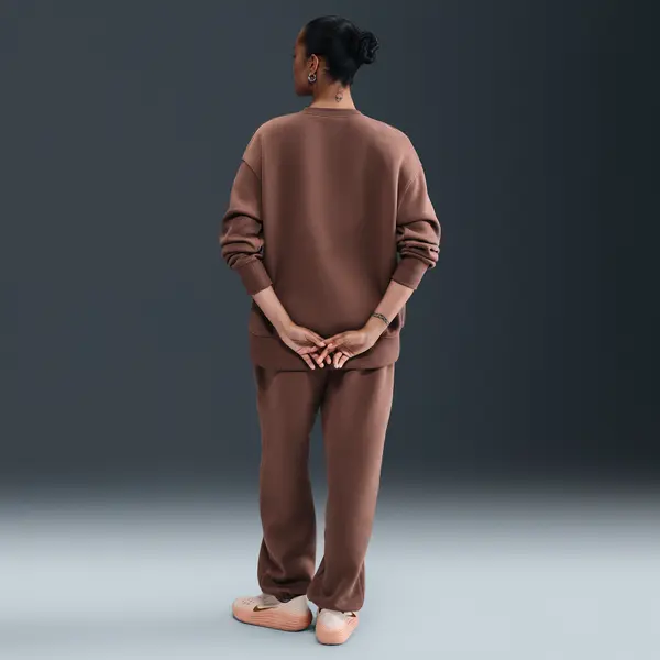 Nike Sportswear Phoenix Fleece Oversized Crew-neck Sweatshirt - Brown