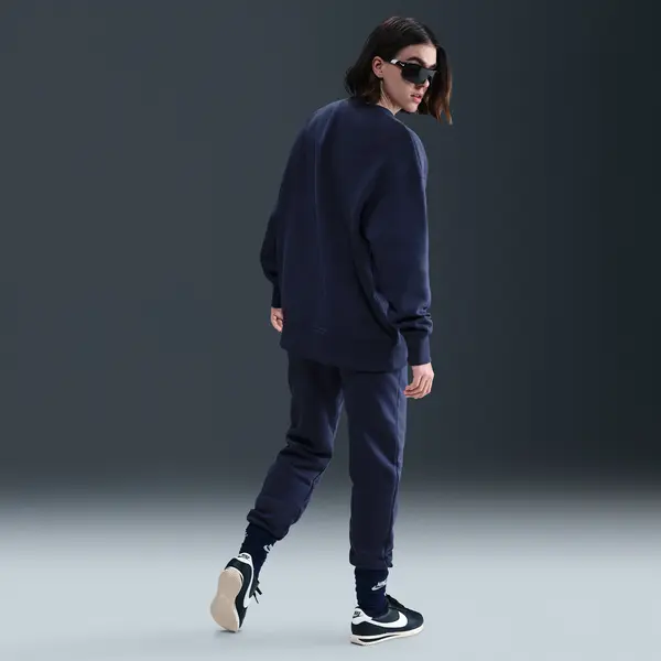 Nike Sportswear Phoenix Fleece Oversized Crew-neck Sweatshirt - Blue