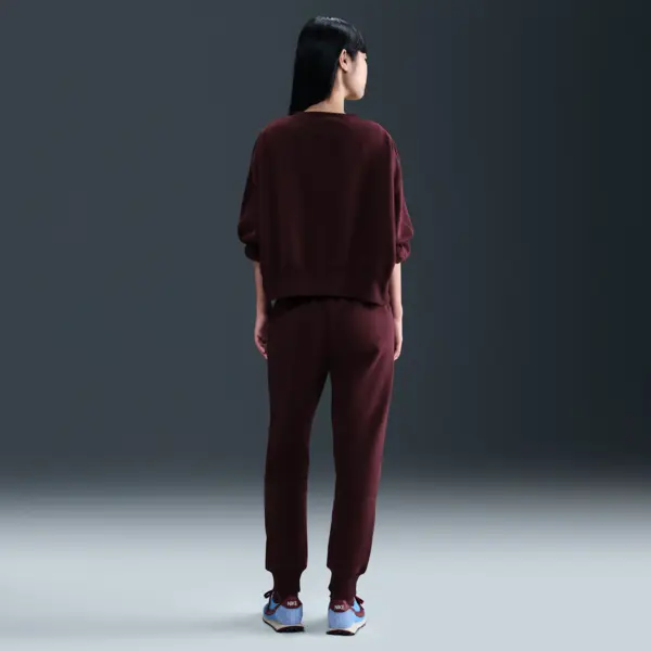 Nike Sportswear Phoenix Fleece Over-oversized Crew-neck Sweatshirt - Red