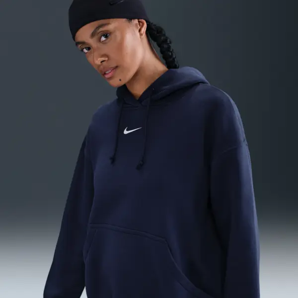 Nike Sportswear Phoenix Fleece Oversized Pullover Hoodie - Blue