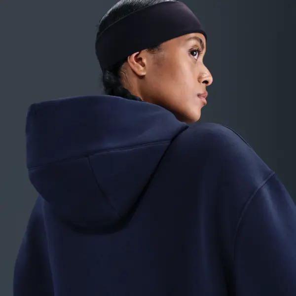 Nike Phoenix Fleece Oversized Pullover Hoodie - Blue