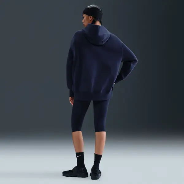 Nike Phoenix Fleece Oversized Pullover Hoodie - Blue