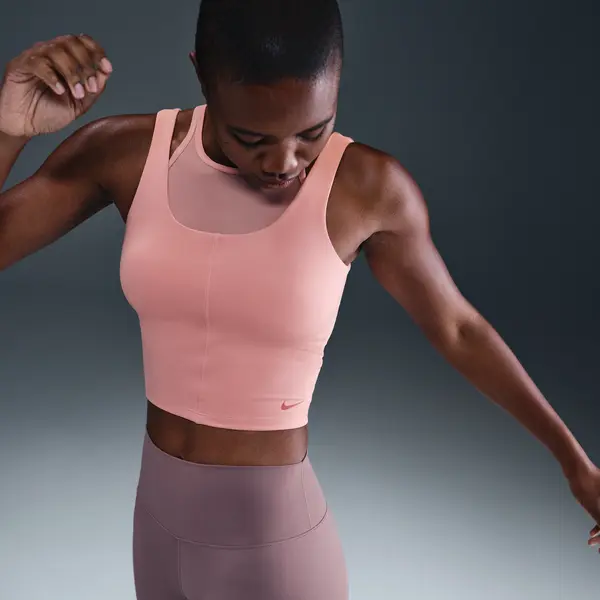 Nike Fitted Dri-fit Cropped Tank Top