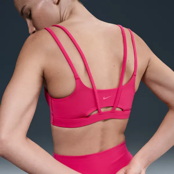 Nike Zenvy Strappy Light-support Padded Sports Bra - Pink