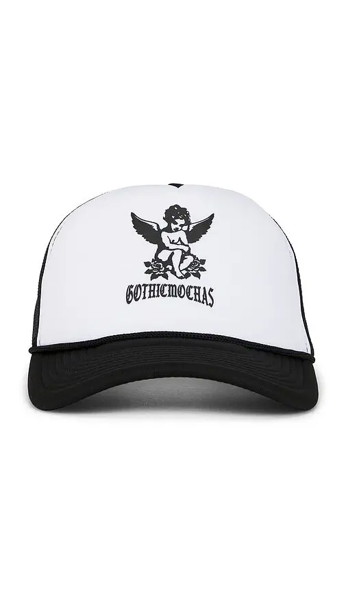 GOTHICMOCHAS Angel 2.0 Trucker Hat - White & Black
