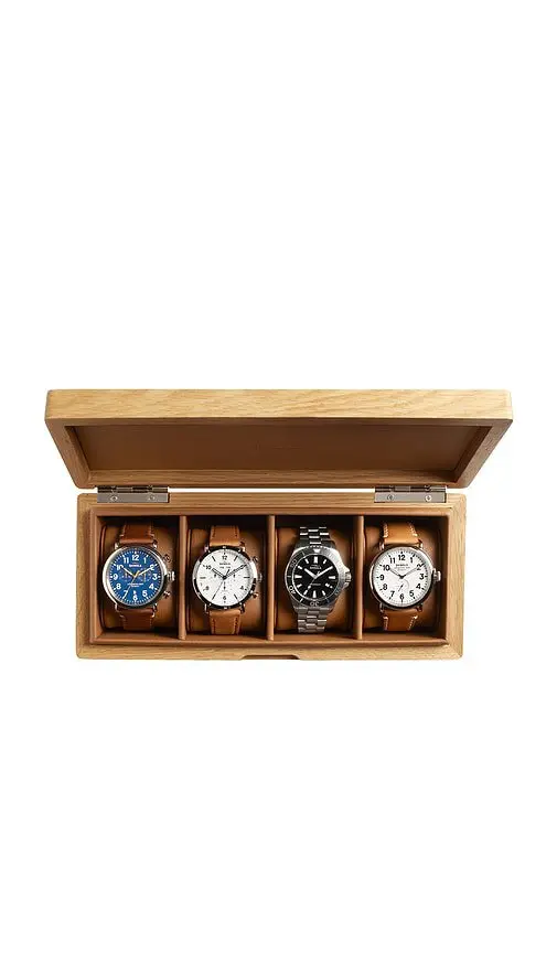 Shinola Watch Collector's Box - Oak & Navy