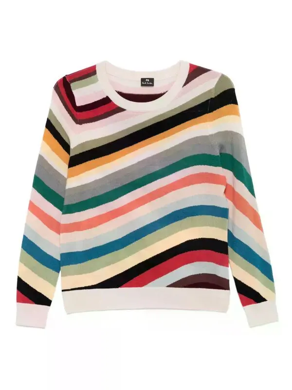 Paul Smith Striped Merino Wool Jumper - Yellow