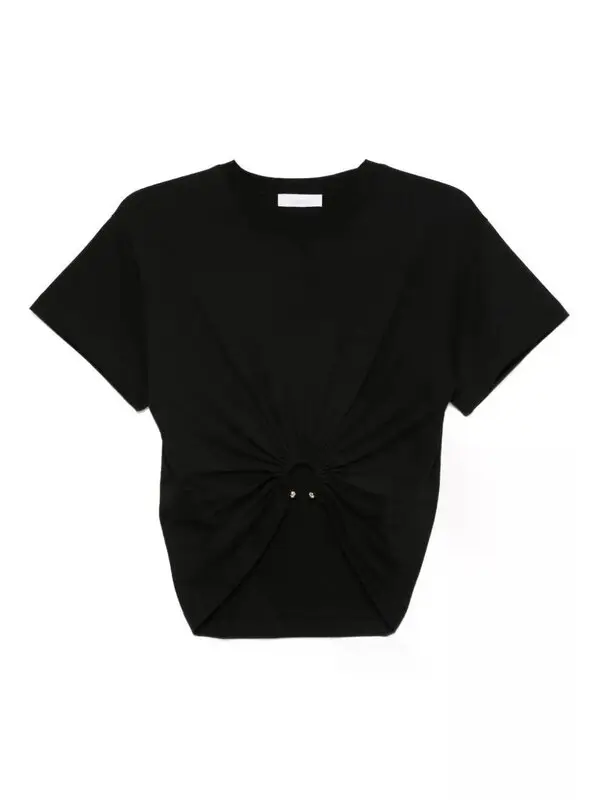 Rabanne Ring-detail T-shirt - Black