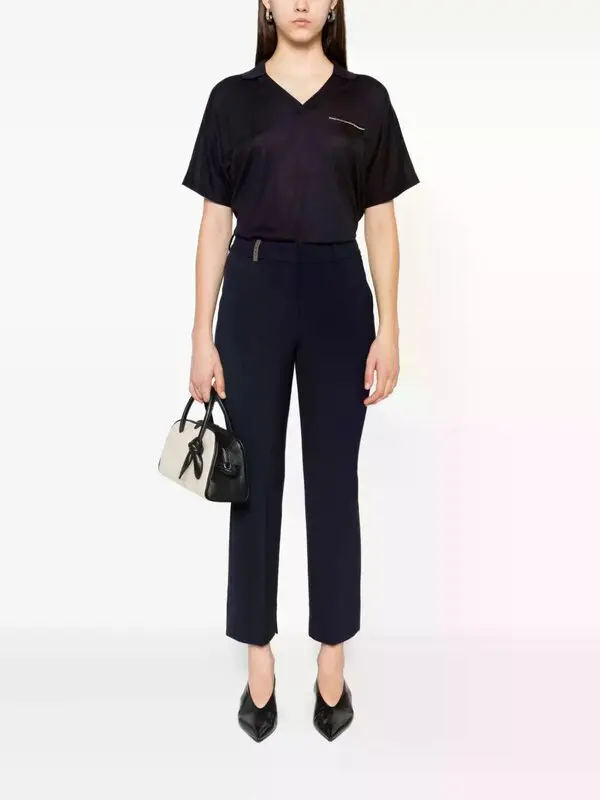 Peserico Side-slit Trousers