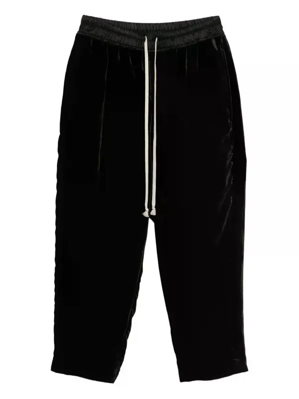 Rick Owens Velvet Drawstring Trousers