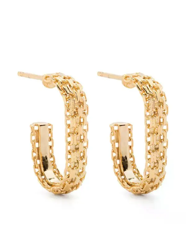 WOUTERS & HENDRIX Tone Hoop Earrings - Gold