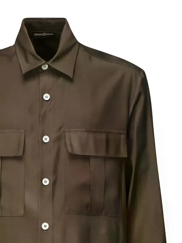 GIULIANO GALIANO Button-flap Pocket Shirt