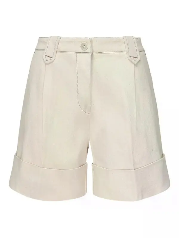 FAY High-waist Shorts - Neutrals