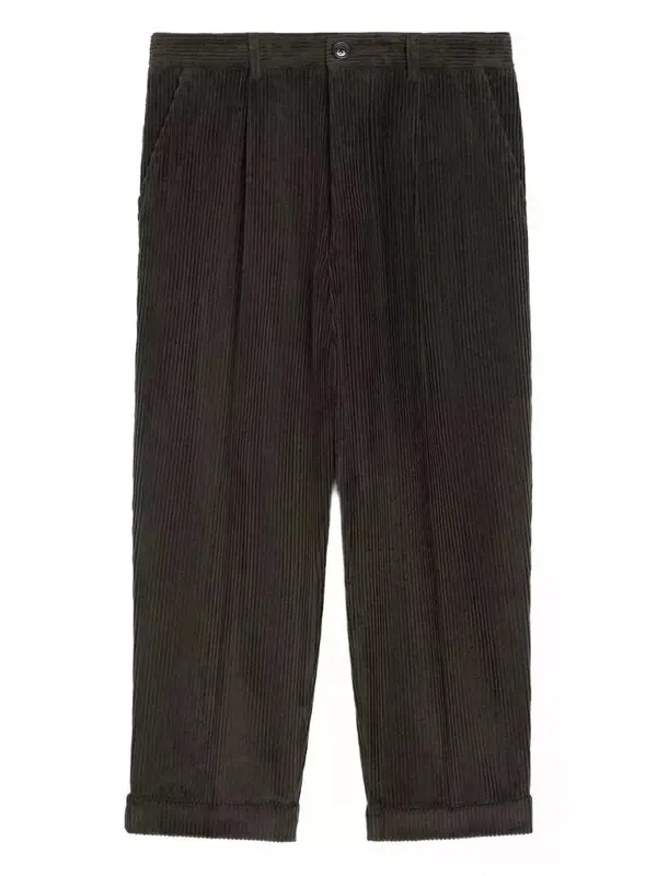 AMI Paris Pleated Cuffed Trousers