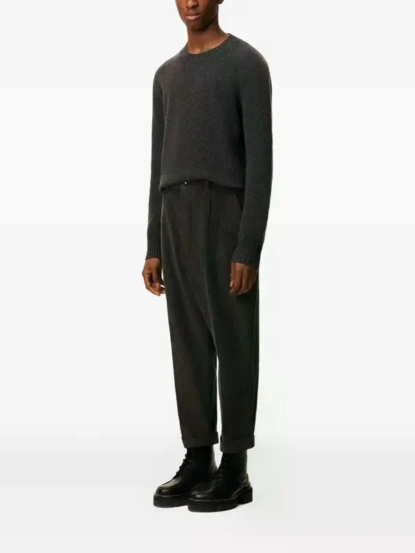 AMI Paris Pleated Cuffed Trousers