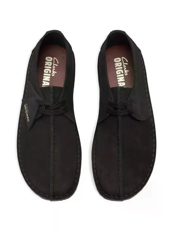 Clarks Wallabee Suede Desert Boots - Black
