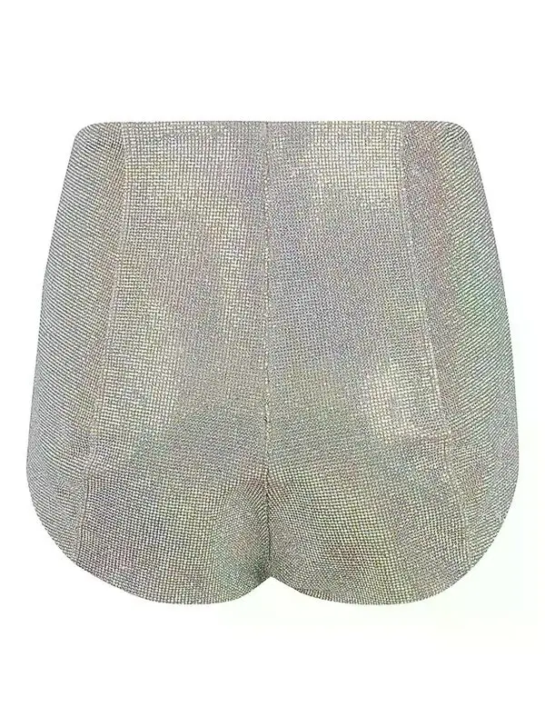 GAIA CANCIANI Crystal-embellished Zip Shorts