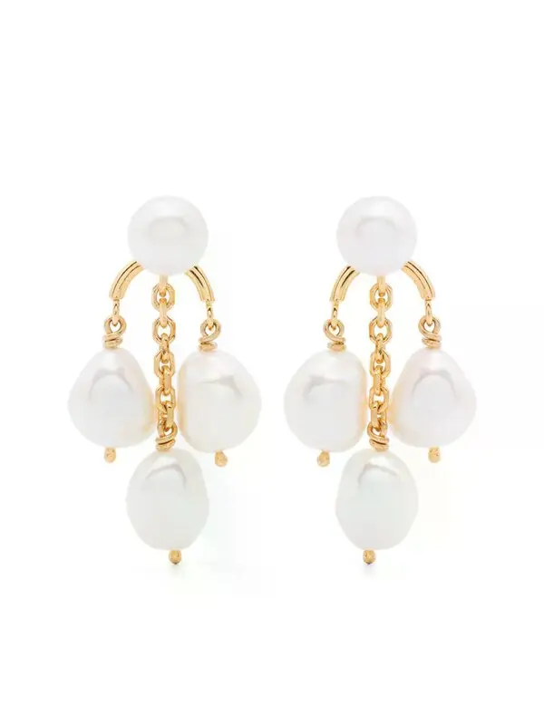 WOUTERS & HENDRIX Pearl-embellished Earrings - Gold