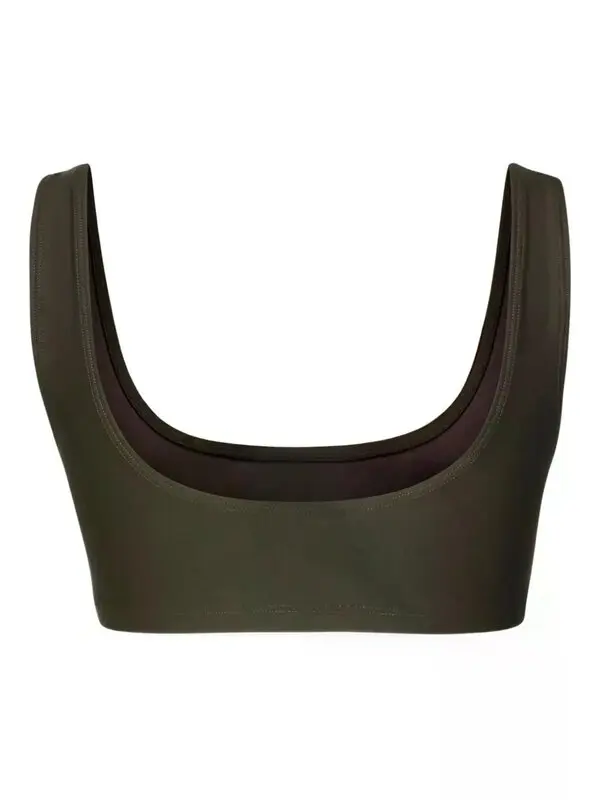 Andamane Square-neck Top - Brown