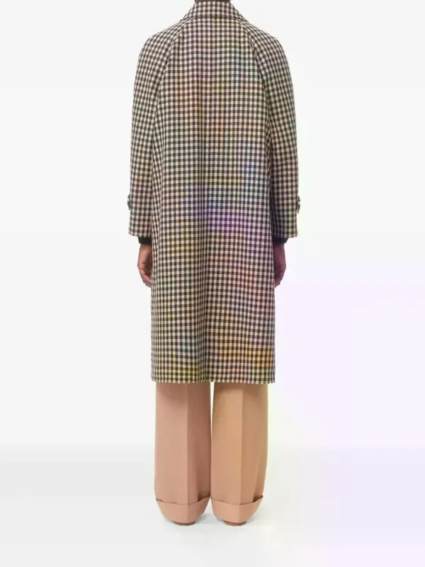 Valentino Garavani Single-breasted Vichy-patterned Coat