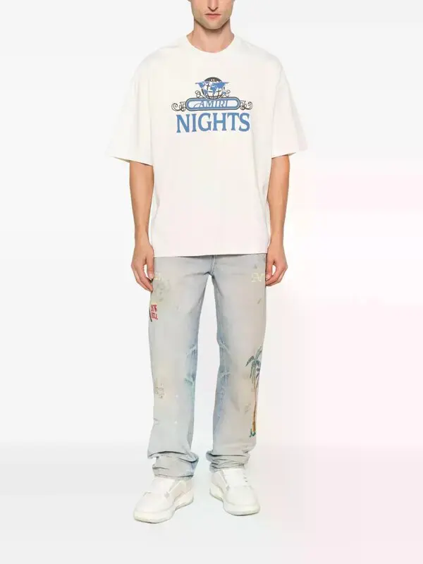 Amiri Nights T-shirt - Neutrals