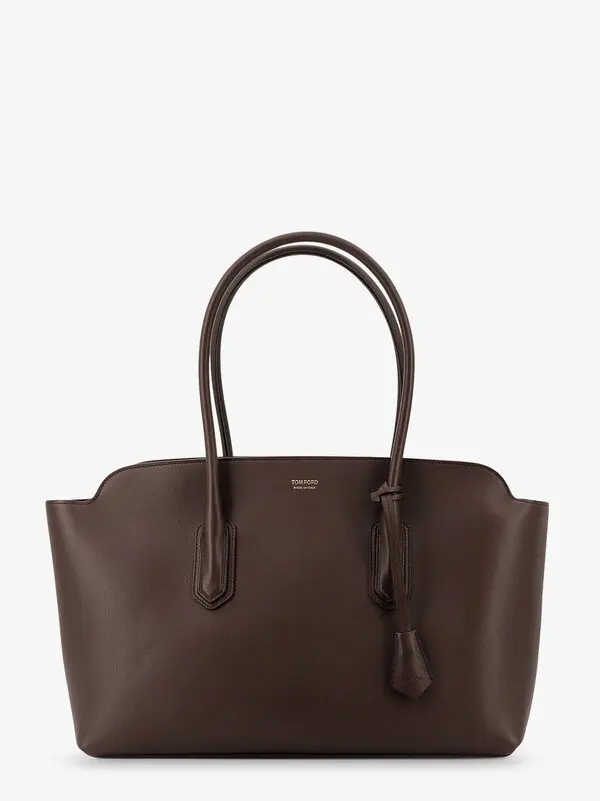 TOM FORD Leather Shoulder Bag With Logo