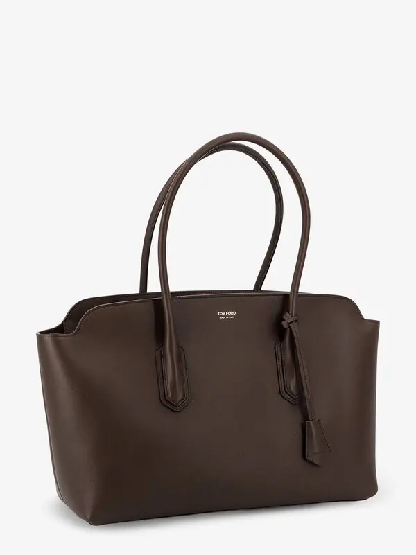 TOM FORD Leather Shoulder Bag With Logo