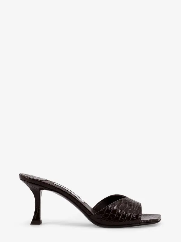 JIMMY CHOO Skye Reptile Print Leather Sandals