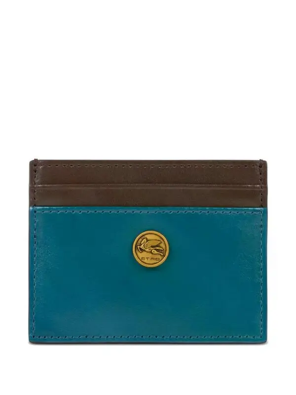 Etro Pegaso-plaque Cardholder - Blue