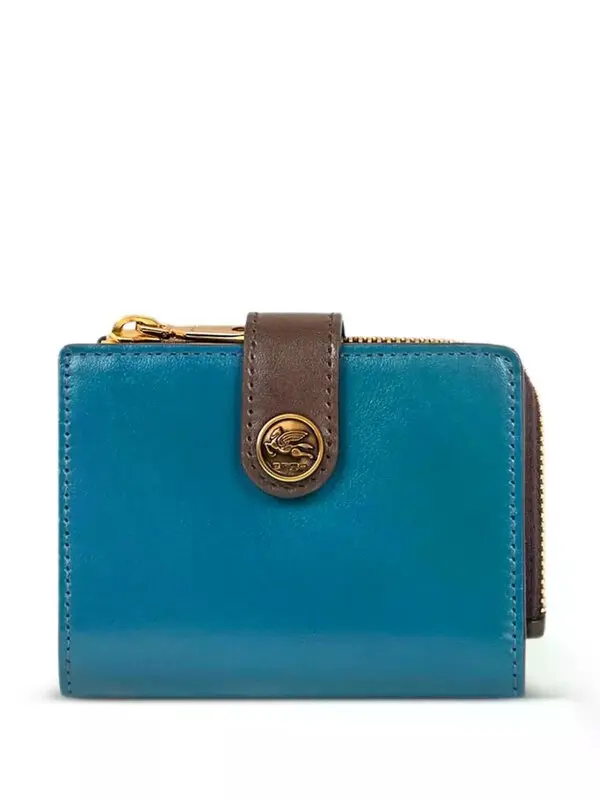 Etro Small Leather Wallet - Blue