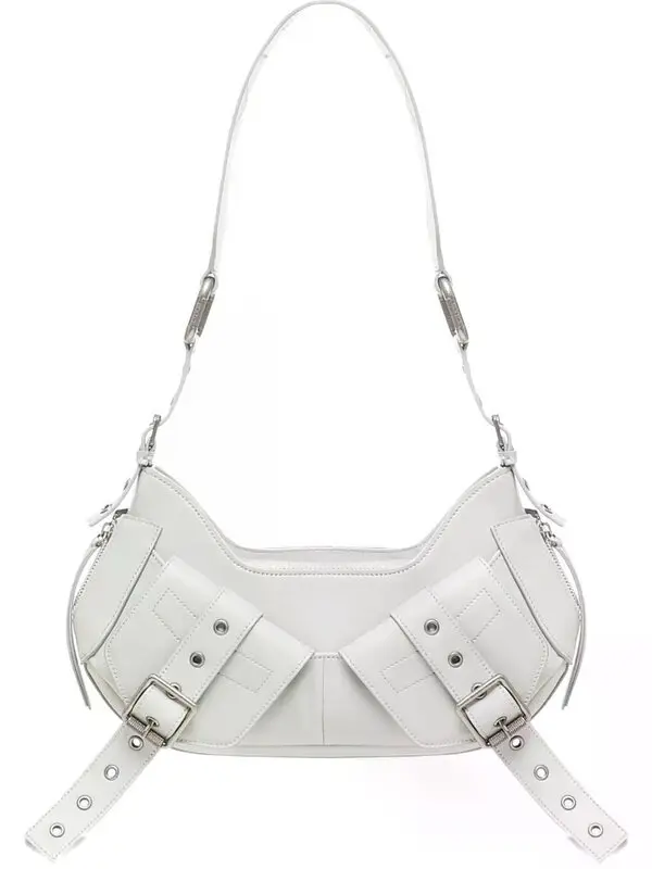 BIASIA Buckle Embellished Shoulder Bag - White